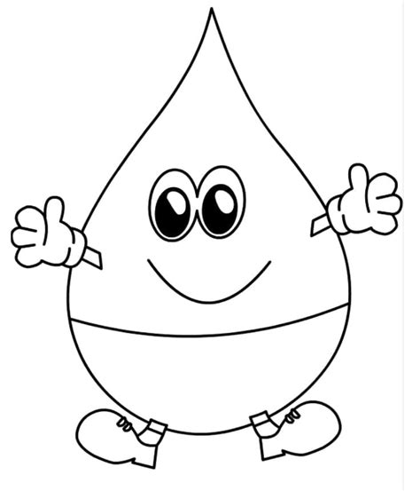 Imagenes De Gotas De Agua Para Colorear