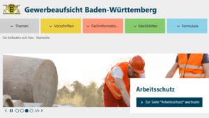 Gewerbeaufsicht Baden Württemberg Regierungspräsidien Baden Württemberg