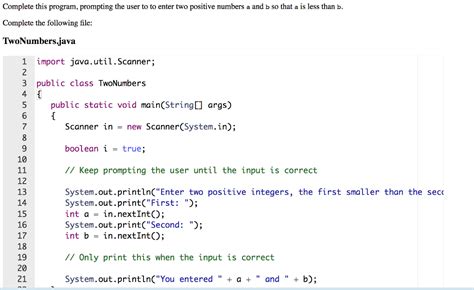 solved complete this program prompting the user to to enter
