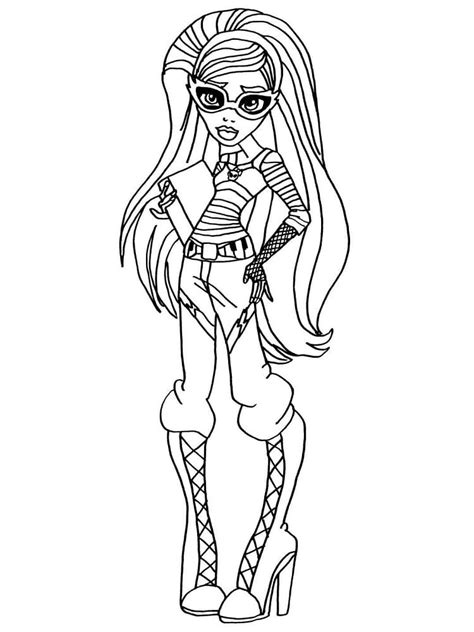 Monster High Tegninger Til Farvel Gning Farvelegning