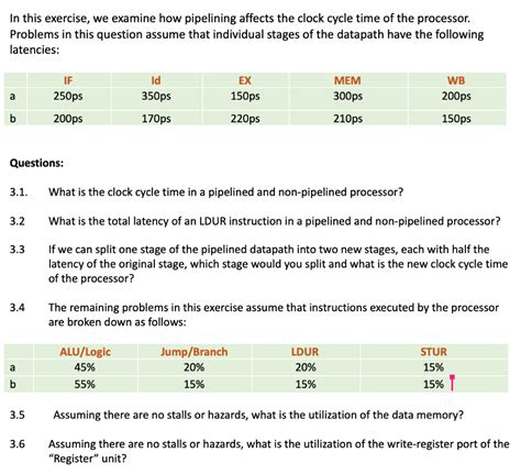 solved in this exercise we examine how pipelining affects