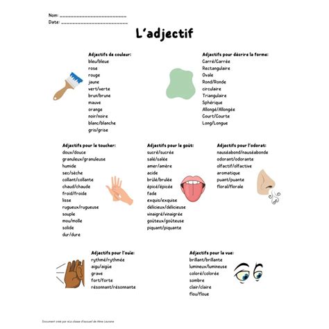 Liste D Adjectifs