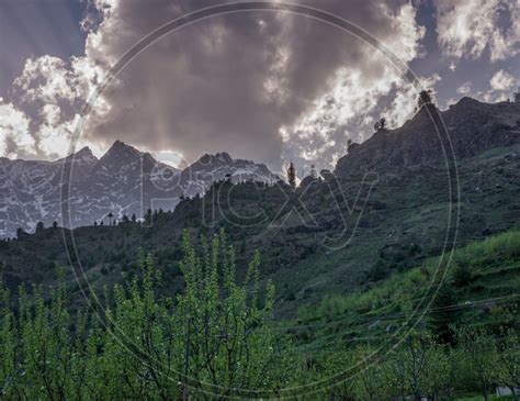 Image Of Photo Of Colorful Landscape With High Himalayan Mountains