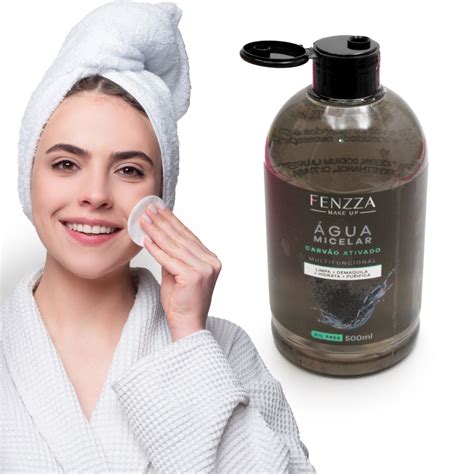 Agua Micelar Carvão Ativado Limpeza facial cuidados a pele Skincare