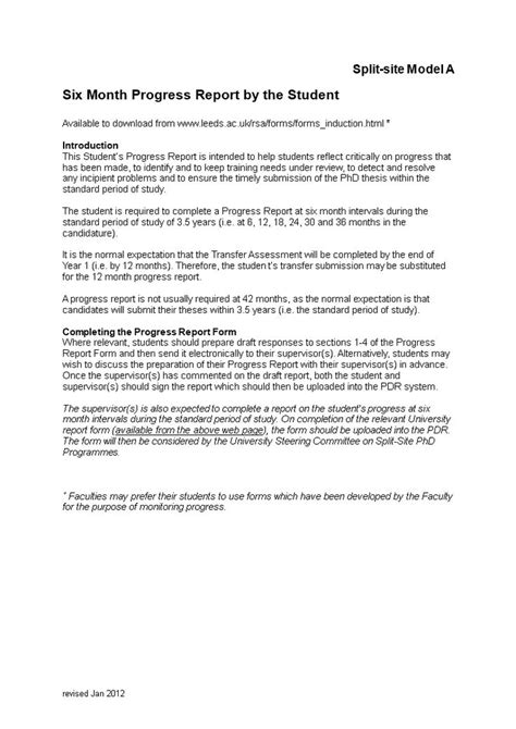 Exemplary How To Write A Progress Report For Research Project Describe