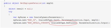 best practices for using dapper to operate oracle stored procedures in core coding life