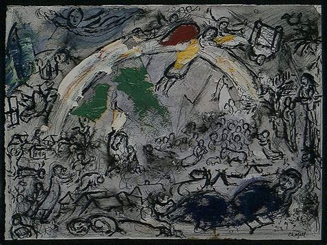 Noah And The Rainbow C Marc Chagall Wikiart Org