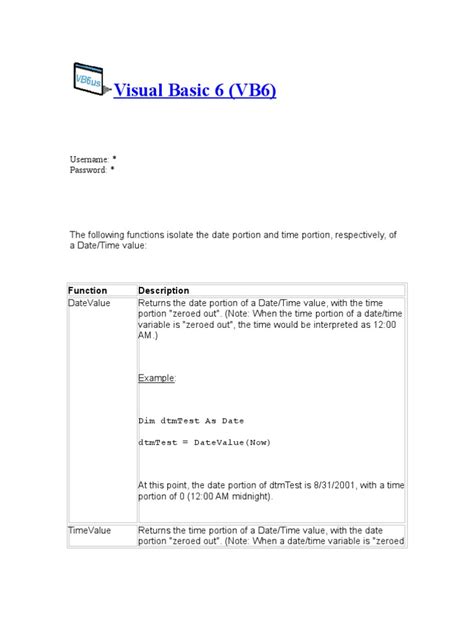 visual basic 6 vb6 pdf visual basic computer keyboard