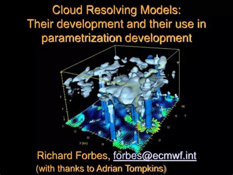 ppt cloud resolving models their development and their use in parametrization development