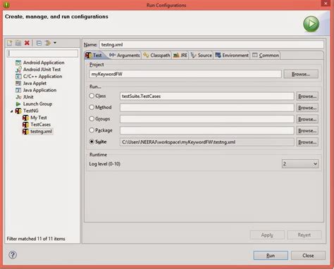 how to create testng xml file and run all tests through a bat file bug reaper