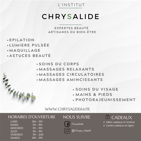 Notre blog Institut de beauté Chrysalide Votre Institut Beauté à