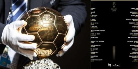La Liste Des Nomm S Pour Le Ballon Dor Actualit La Liste Des