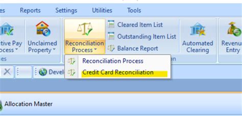 Reconcile Credit Card Statement