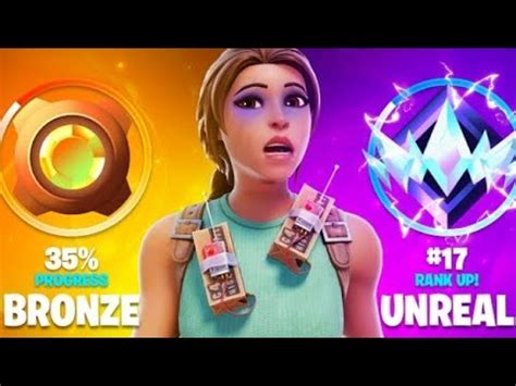 I Tried Bronze To Unreal Speedrun Trio Fortnite Ranked Youtube