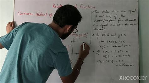 relations and functions cartesian product of sets class 11 youtube