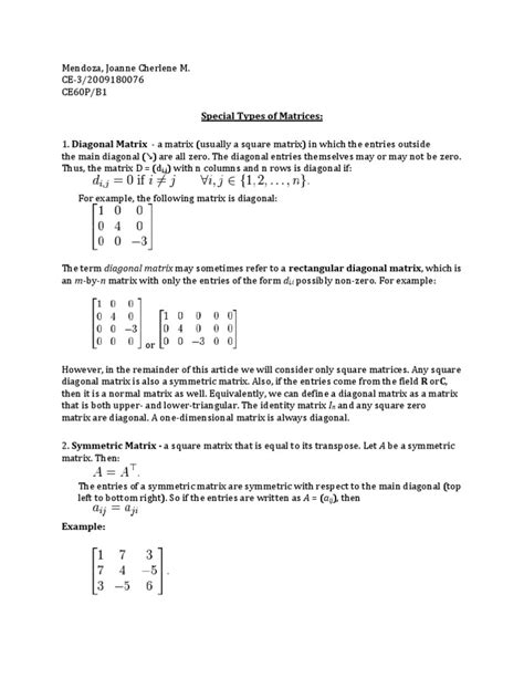 special types of matrices pdf matrix mathematics matrix theory