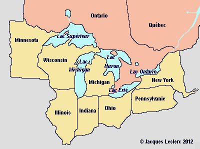 La toponymie française aux États Unis