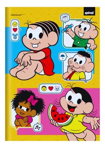 Caderno Escolar Brochura Grande Capa Dura Turma Da Monica 80 MercadoLivre