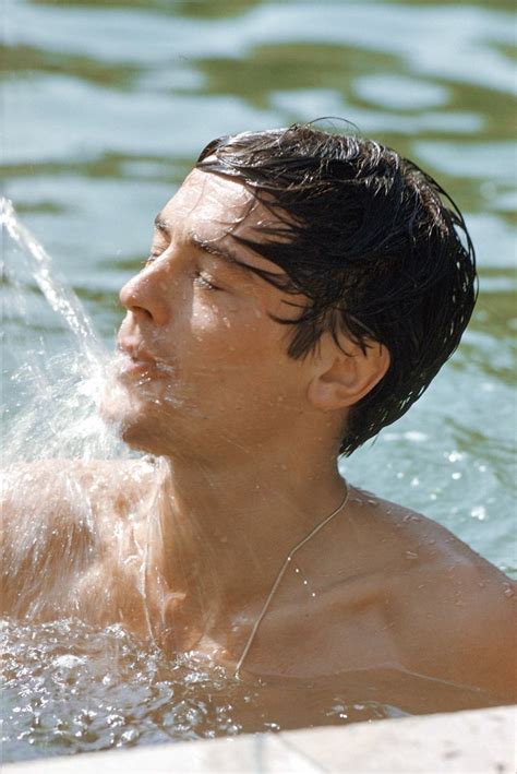 Actor Alain Delon During The Filming Of La Piscine France 1969