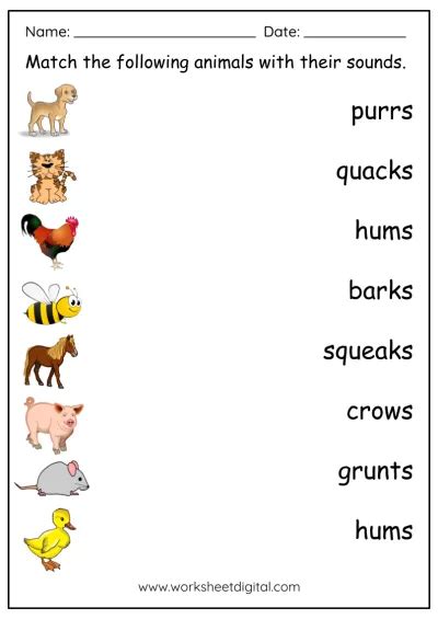 Grade 1 English Worksheet Digital Worksheets Library