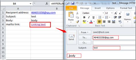 How To Send Email From Excel With Mailto Hyperlink Function