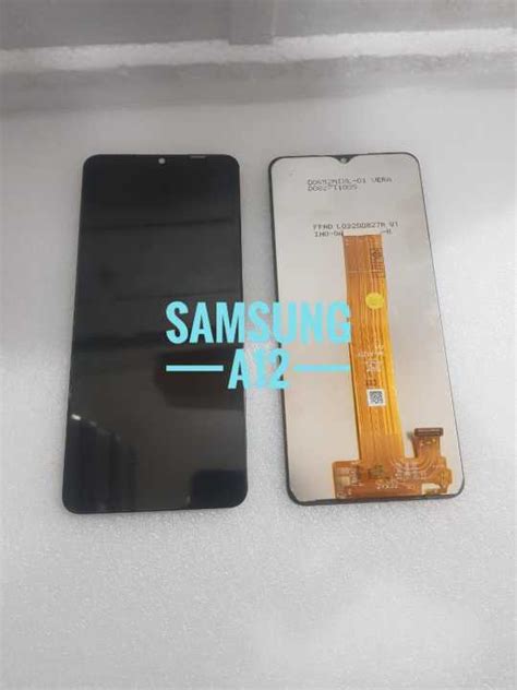 LCD SAMSUNG A12 FULLSET TOUCHSCREEN BLACK ORI INCEL Lazada Indonesia