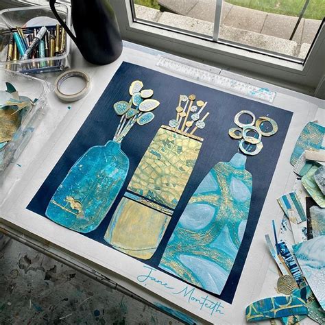 The Artwork Is Being Displayed On The Table By The Window And Ready To