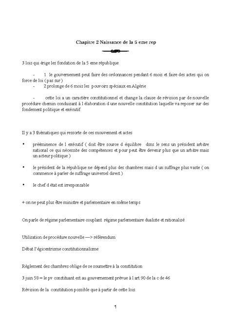 Révision constit à imprimer 3 lois qui érige les fondation de la 5