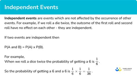 Independent Events Gcse Maths Steps Examples Worksheet
