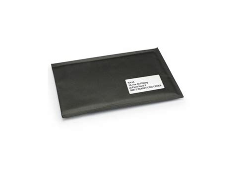 Pochette matelassée bulles noire mate Contact RAJA