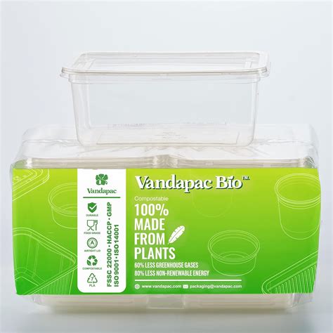 Compostable To Go Containers With Lids Sets Of Eco Friendly Food