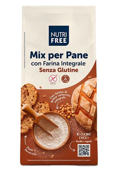 Nutri Free Mix per Pane Integrale Barna kenyérpor 1000 g Mentes