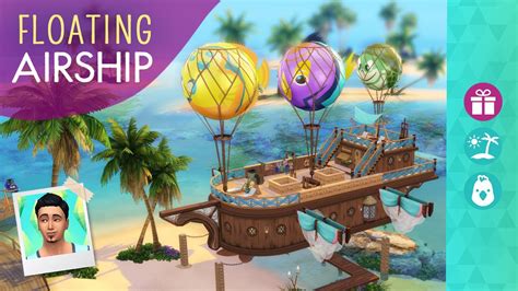 I Built A FLOATING Airship Sims 4 Sulani Build Tour No CC Or Mods