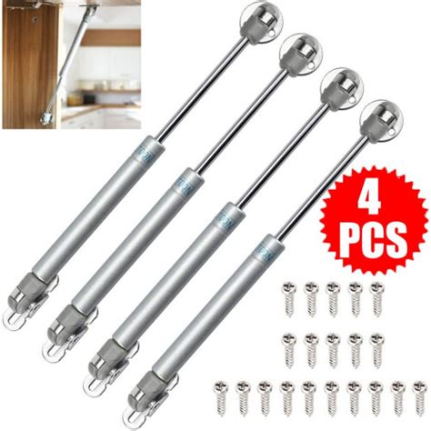 4X Cabinet Door Lift Up Hydraulic Gas Spring Lid Flap Stay Hinge Strut