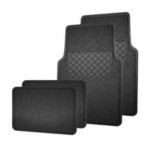 Custom Accessories Tapete Para Piso Universal De Vinilo Negro Delantero