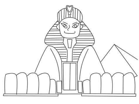 Desenhos De Esfinge Para Imprimir E Colorir