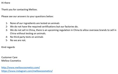 Is Mellow Cosmetics Cruelty Free Ethical Bunny