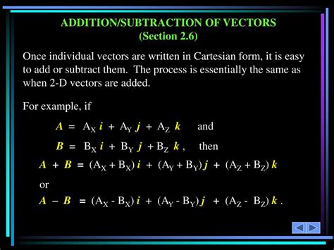 ppt cartesian vectors and addition and subtraction of cartesian vectors powerpoint presentation