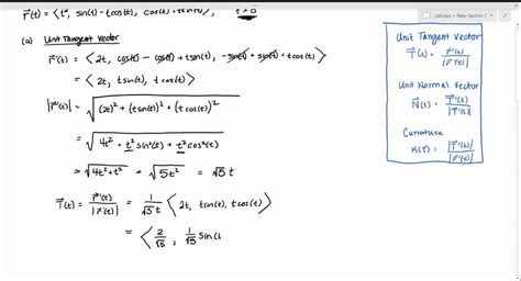 ⏩solved a find the unit tangent and unit normal vectors 𝐓 t and… numerade