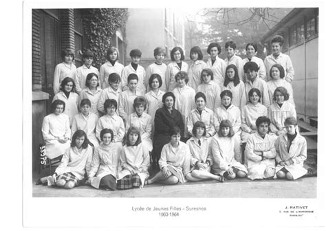 Photo de classe Année scolaire 1963 1964 de 1963 Lycée De Jeunes