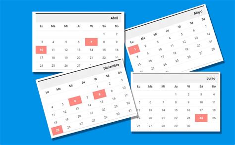 Calendario Laboral Consulta Los Puentes Festivos Nacionales
