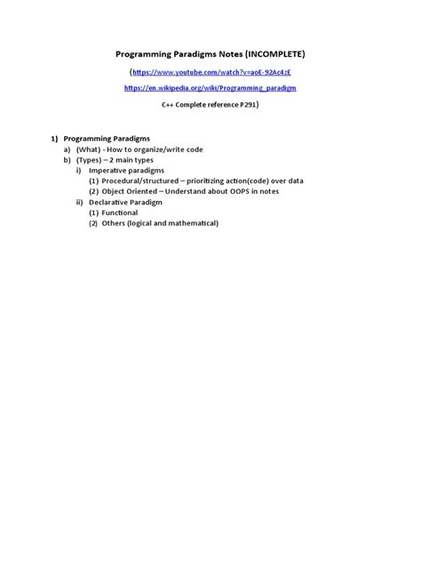 programming paradigms pdf