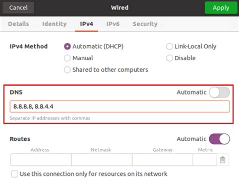 How To Set DNS Name Servers On Ubuntu Linux