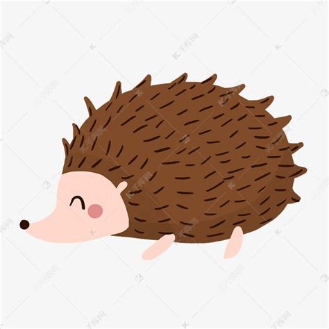卡通刺猬动物插画素材图片免费下载 千库网