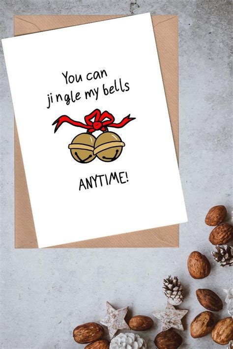 Cheeky Christmas Card For Husband Wife Boyfriend Girlfriend Etsy