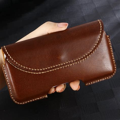 Agm a10 caso de couro genuíno coldre cinto clipe bolsa funda capa