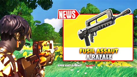 Nouvelle Armes Fusil Assaut A Rafalle Sur Fortnite Chapitre