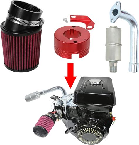 Buy Grehua Upgrade Air Filter Adapter Exhaust Pipe Muffler Jet Kit For
