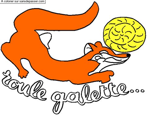 Dessin colorié Coloriage Roule Galette par un invité Sans Dépasser
