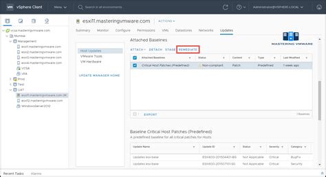 Patch ESXi Host Using Update Manager Mastering VMware